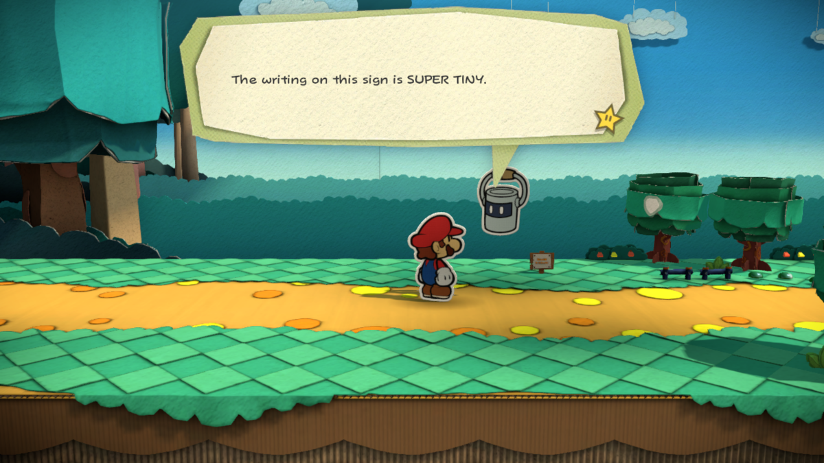 File:PMCS Sacred Forest sign.png - Super Mario Wiki, the Mario encyclopedia
