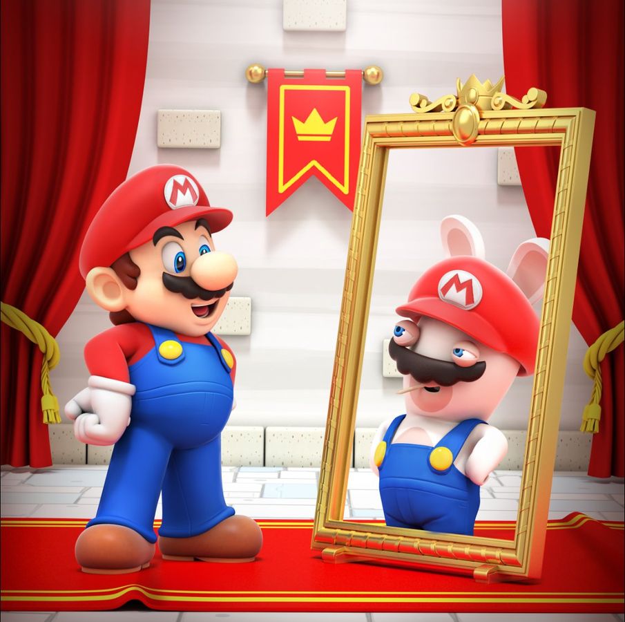 File:Rabbid n Mario - RabbidsKingdomBattleart.jpg - Super Mario Wiki ...