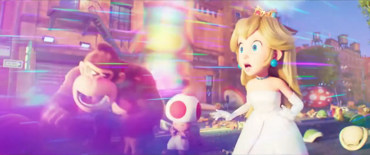 File:Peach, DK and Toad take cover - TSMBM.png - Super Mario Wiki, the ... File:Peach, DK and Toad take cover - TSMBM.png - Super Mario Wiki, the ...