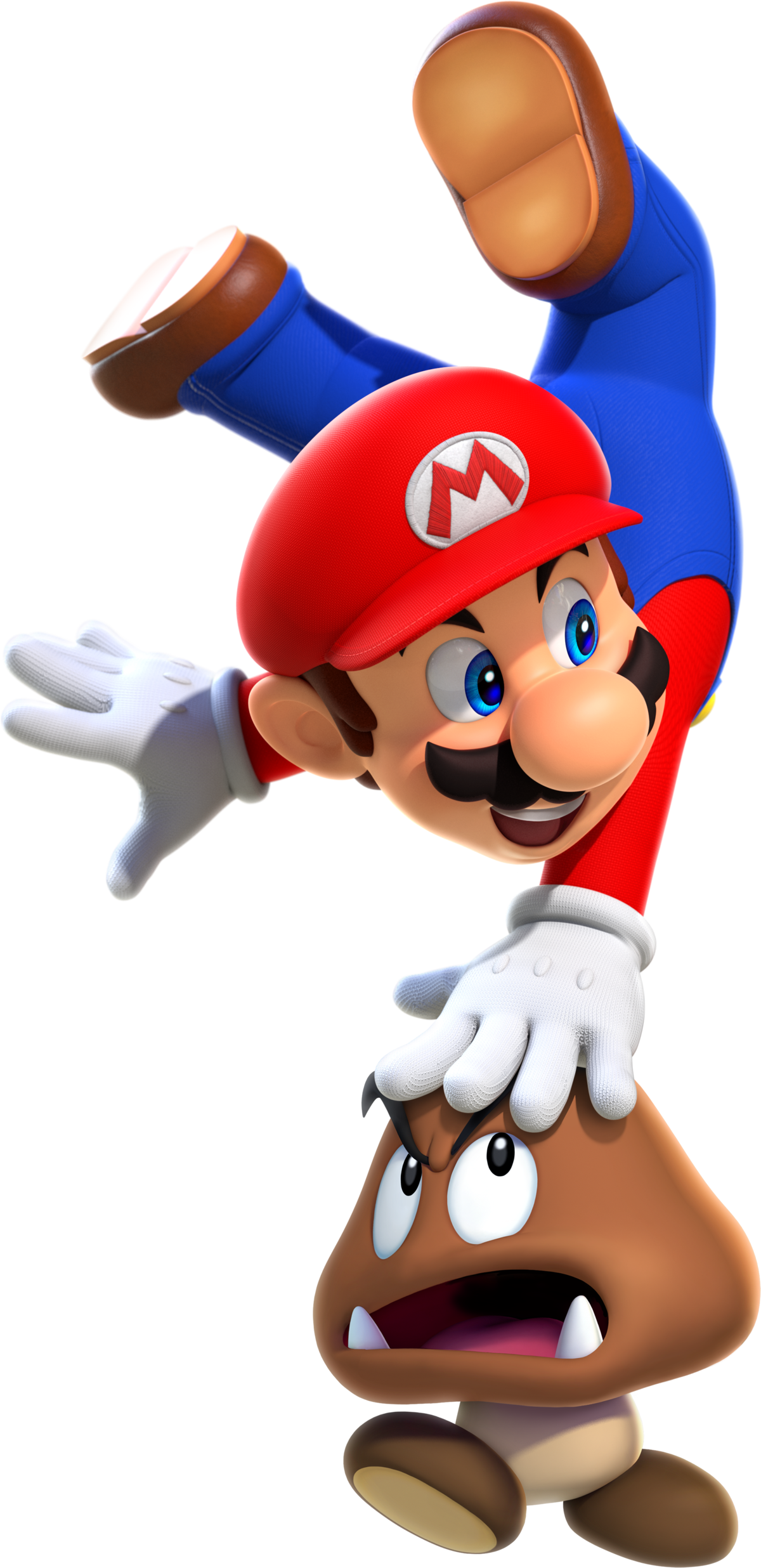 File:SMR Artwork - Mario and Goomba.png - Super Mario Wiki, the Mario ...