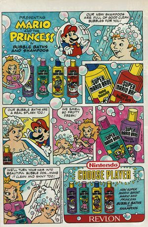 Presenting Mario and the Princess in Bubble Baths and Shampoos - Super ...