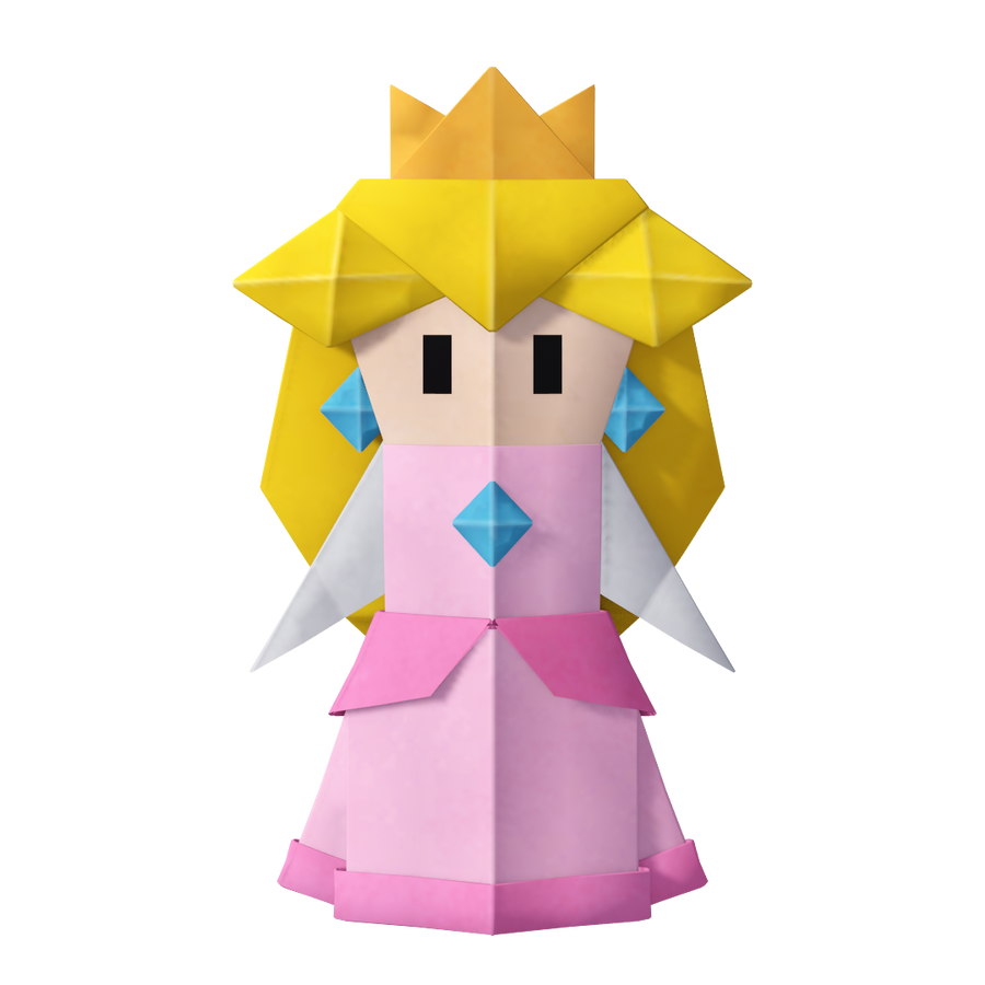 File:PMTOK Origami Peach Render.png - Super Mario Wiki, the Mario ...