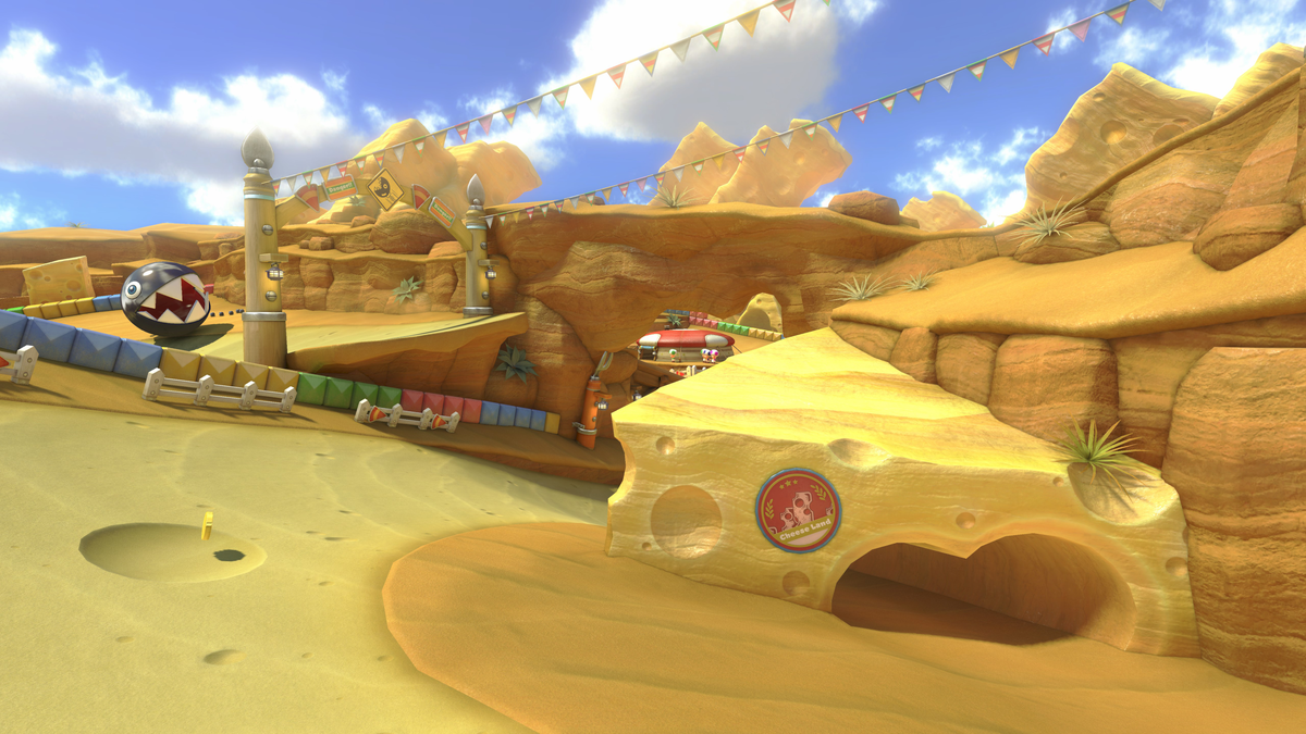 File:MK8 GBA Cheese Land.png - Super Mario Wiki, the Mario encyclopedia