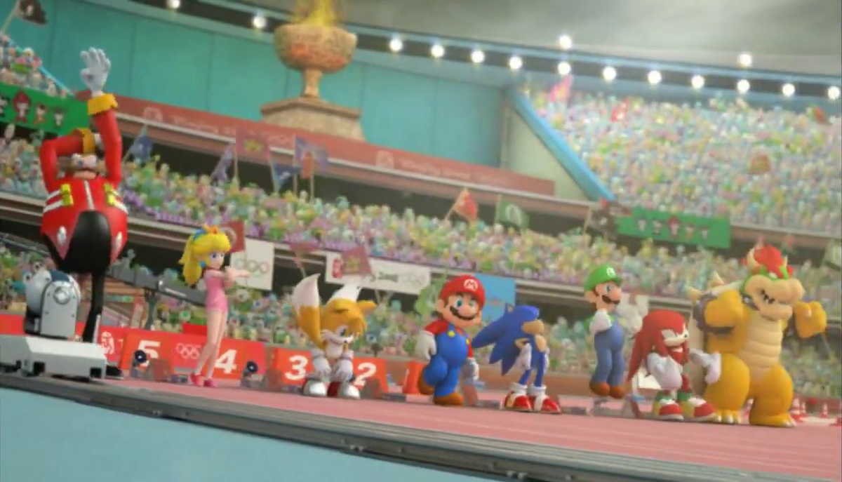 File:M&SatOG Intro Characters Warming Up.png - Super Mario Wiki, the ...