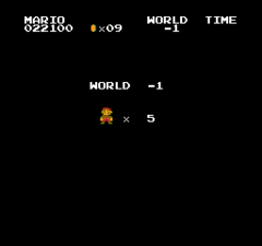 Minus World - Super Mario Wiki, the Mario encyclopedia