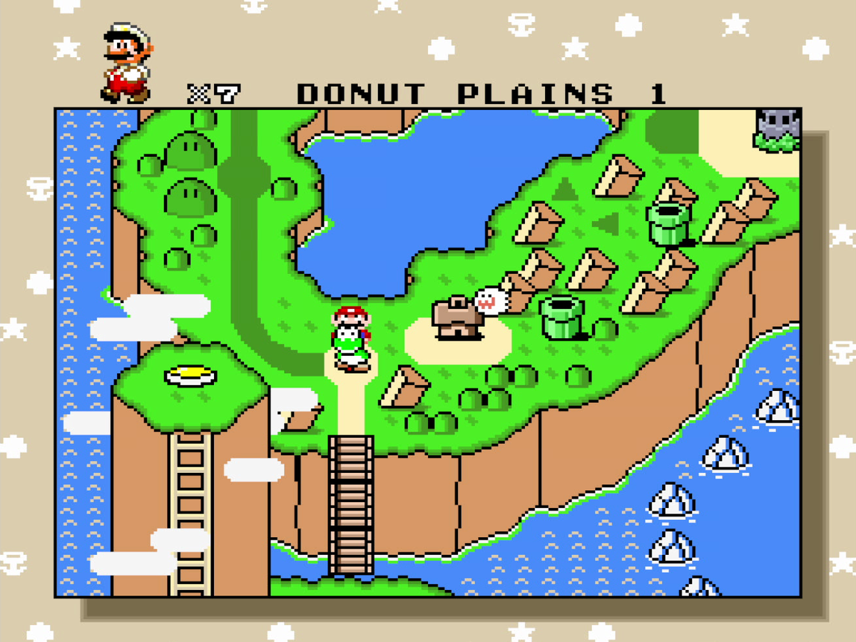 Donut Plains (Map Screen) - Super Mario Wiki, the Mario encyclopedia