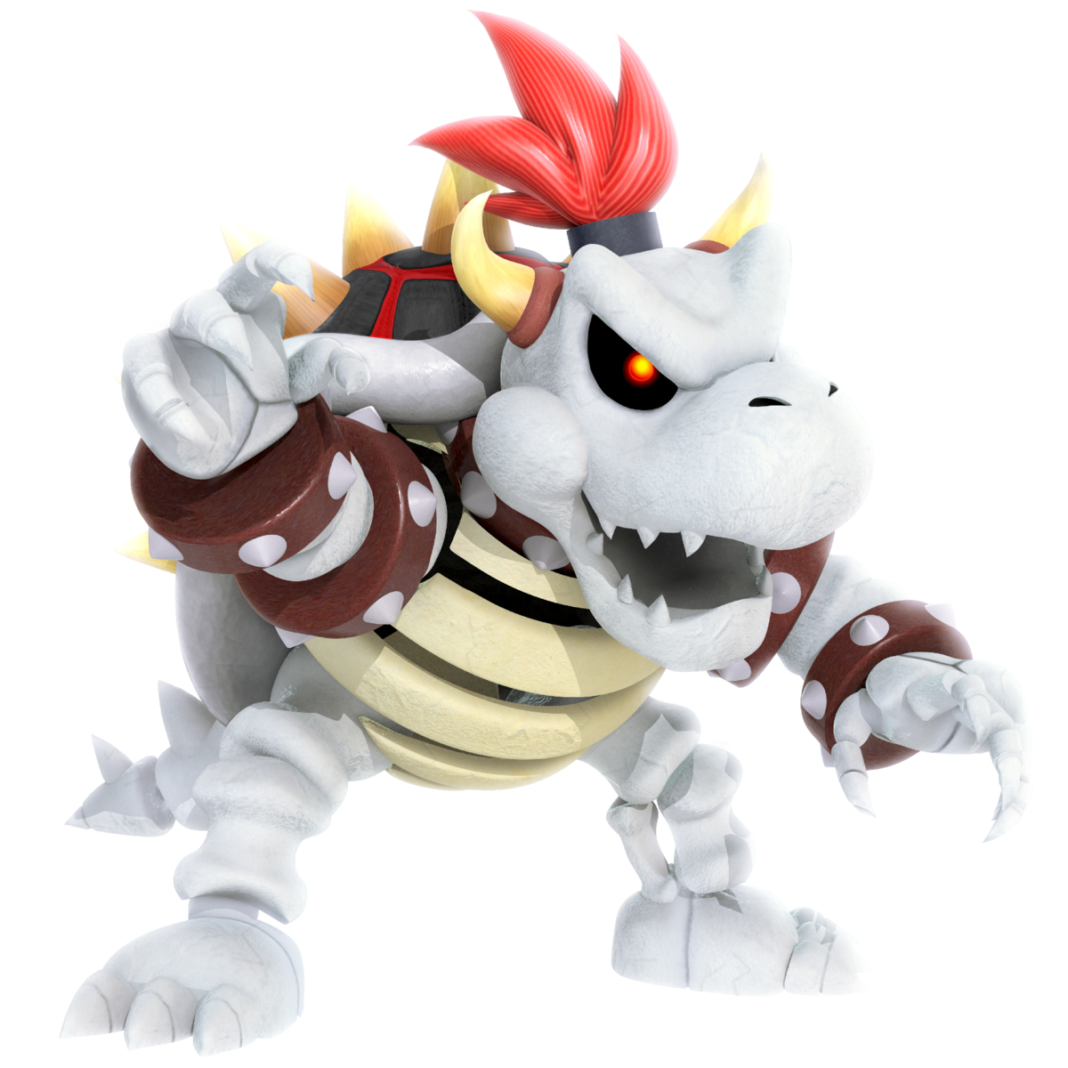 File:Dry Bowser Render.png - Super Mario Wiki, the Mario encyclopedia