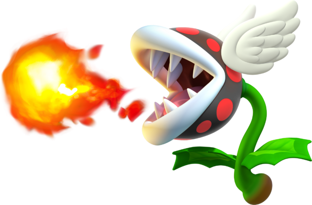 File:Flying Fire Piranha Plant.png - Super Mario Wiki, the Mario ...