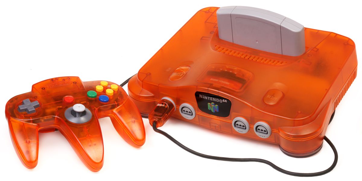 File:N64-Console-Orange.jpg - Super Mario Wiki, the Mario encyclopedia