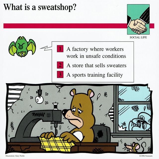 File:Sweatshop quiz card.jpg - Super Mario Wiki, the Mario encyclopedia