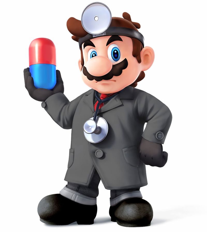 File:Dr Mario SSB4 Artwork - Black.jpg - Super Mario Wiki, the Mario ...