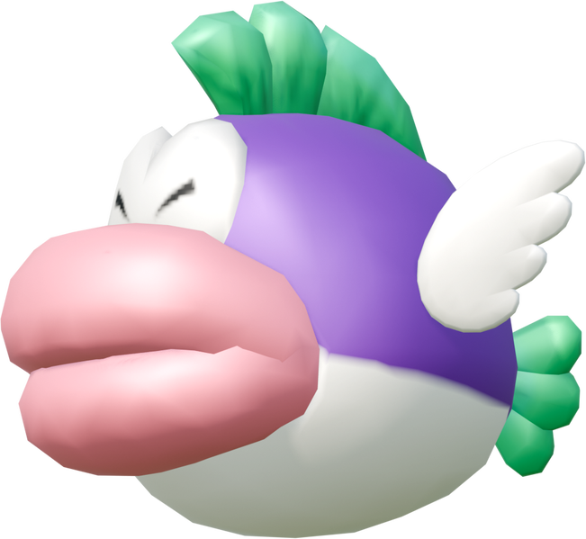 File:NSMBW Asset Model Cheep Chomp.png - Super Mario Wiki, the Mario ...