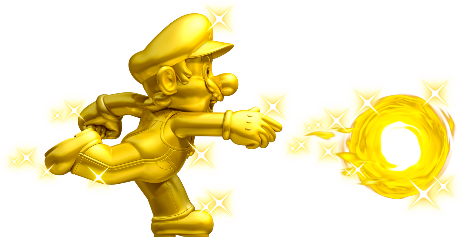 File:NSMB2 Gold Mario Artwork.png - Super Mario Wiki, the Mario ...