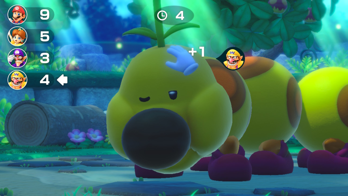 File:Super Mario Party - Don't Wake Wiggler! (Wario agitates Wiggler ...