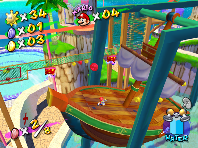 Red Coins of the Pirate Ships - Super Mario Wiki, the Mario encyclopedia