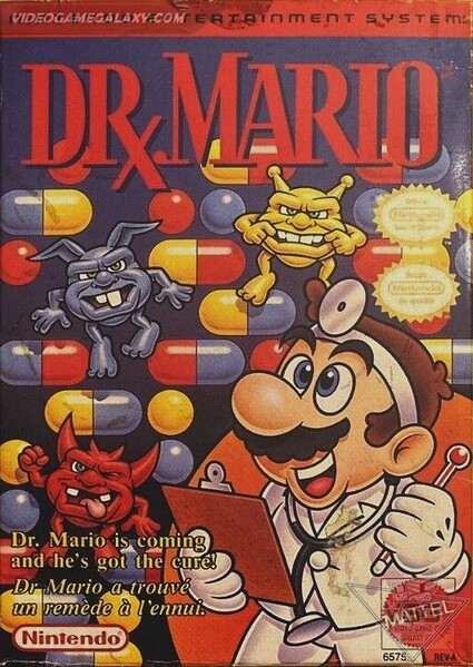 File:Dr Mario NES Box CAN.jpg - Super Mario Wiki, the Mario encyclopedia