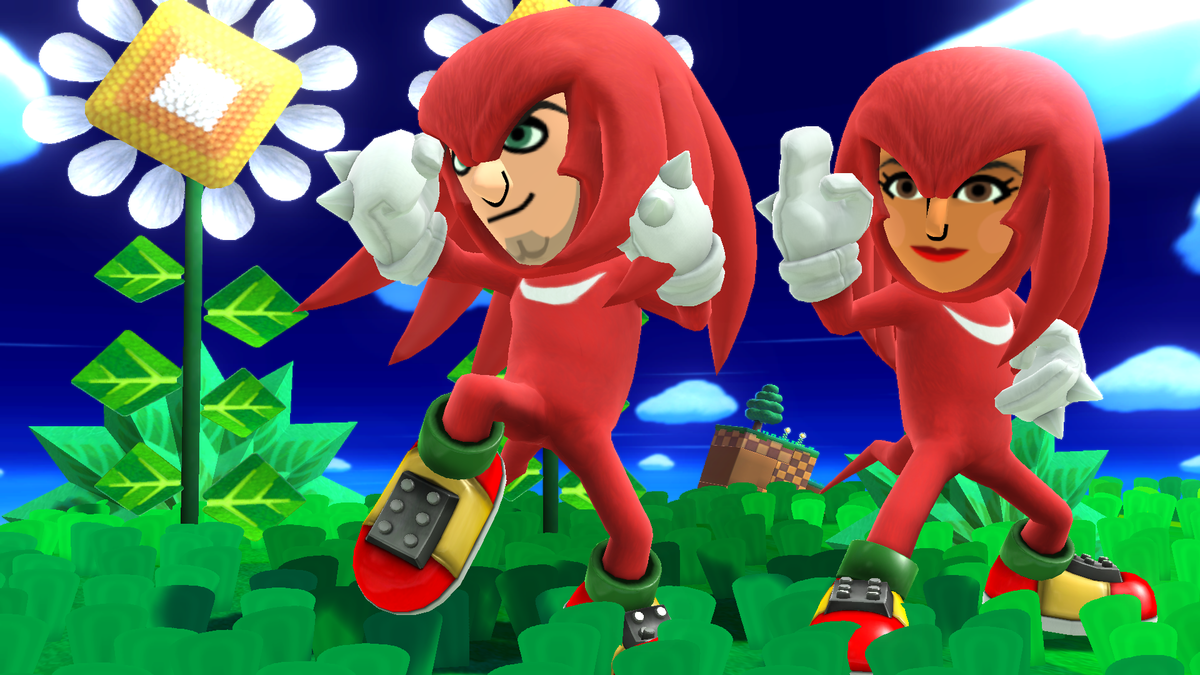File:Knuckles Outfit SSBWU.png - Super Mario Wiki, the Mario encyclopedia