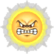 Angry Sun - Super Mario Wiki, the Mario encyclopedia