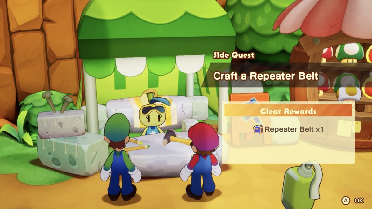 Craft a Repeater Belt - Super Mario Wiki, the Mario encyclopedia