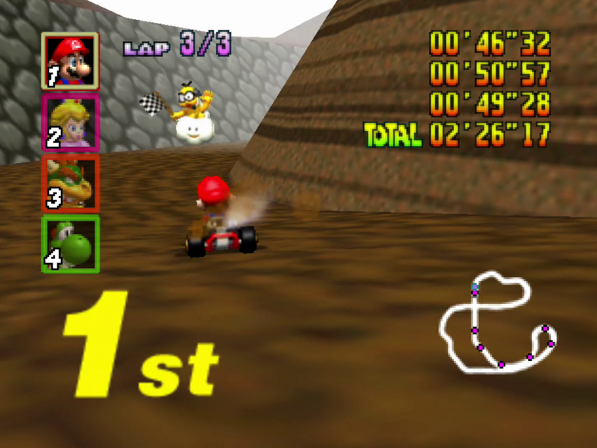 File:NM MK64 Finish 1st Place.png - Super Mario Wiki, the Mario ...
