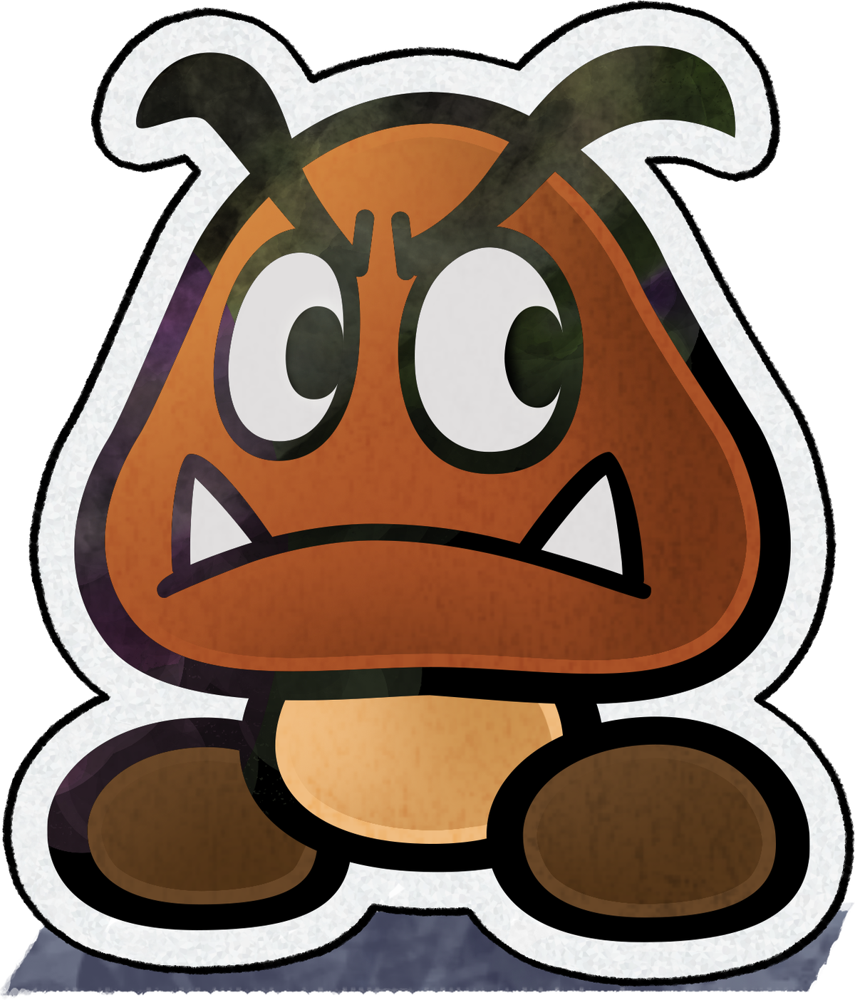 File:M&LPJ Paper Goomba Artwork 2.png - Super Mario Wiki, the Mario ...