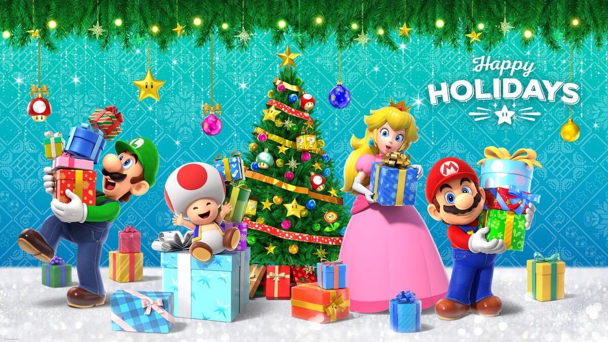 File:My Nintendo Happy Holidays 2022 wallpaper desktop.jpg - Super ...