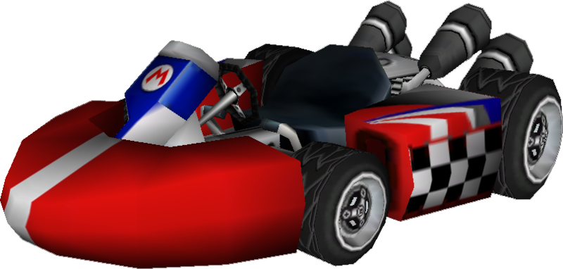 File:Standard Kart S (Baby Mario) Model.png - Super Mario Wiki, the ...