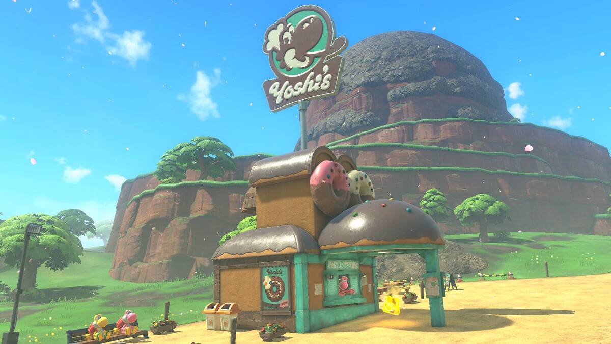 File:Yoshi's route donuts 1.jpg - Super Mario Wiki, the Mario encyclopedia