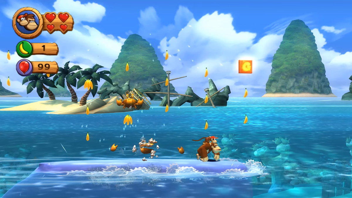 File:DKCR Blowhole Bound Letter G.png - Super Mario Wiki, the Mario ...
