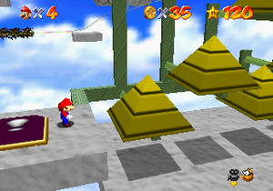 Pyramid platform - Super Mario Wiki, the Mario encyclopedia
