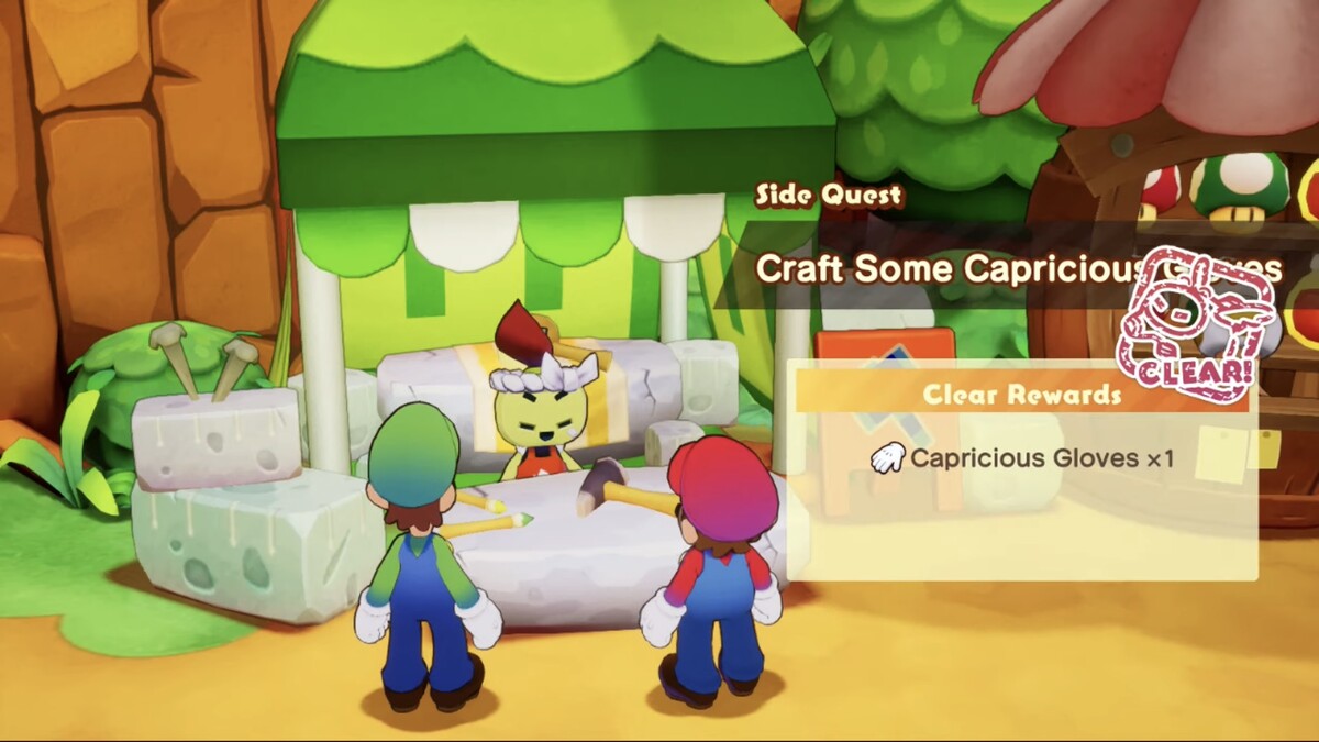 Craft Some Capricious Gloves - Super Mario Wiki, the Mario encyclopedia