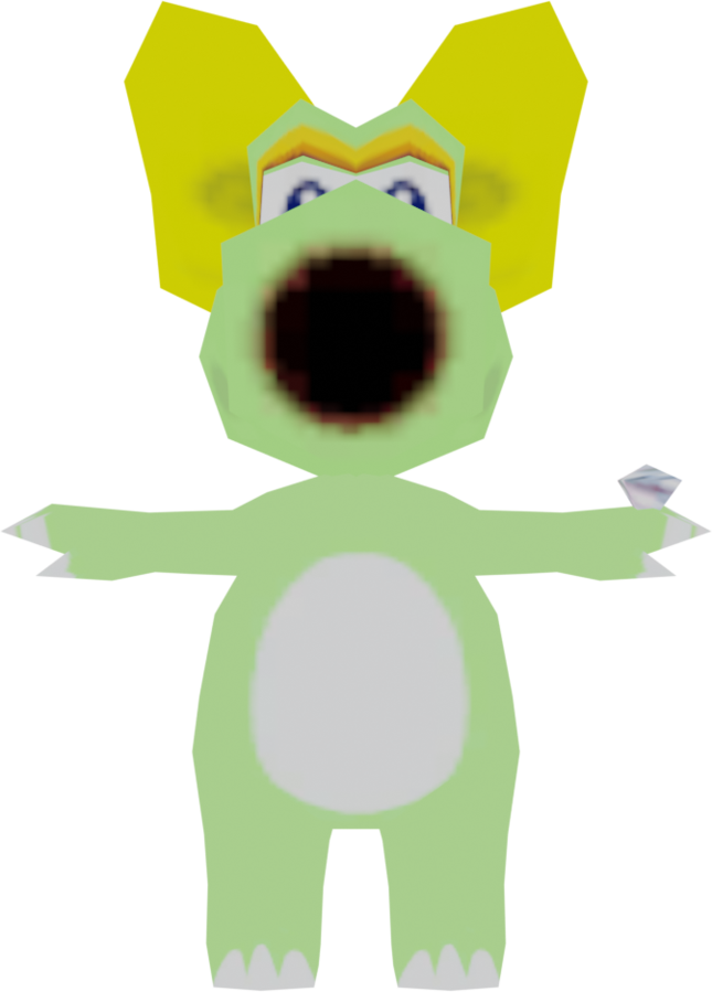 File:MSC Audience Green Birdo Model.png - Super Mario Wiki, the Mario ...