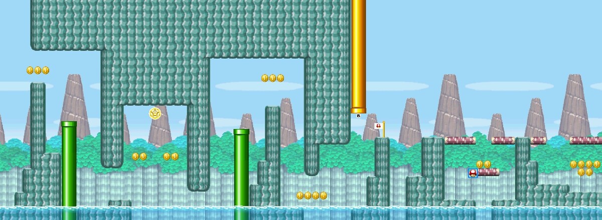 File:NSMB W6-2 2nd Star Coin.jpg - Super Mario Wiki, the Mario encyclopedia