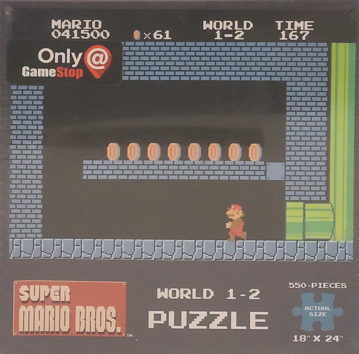 Super Mario Bros. World 1-2 Puzzle - Super Mario Wiki, the Mario ...