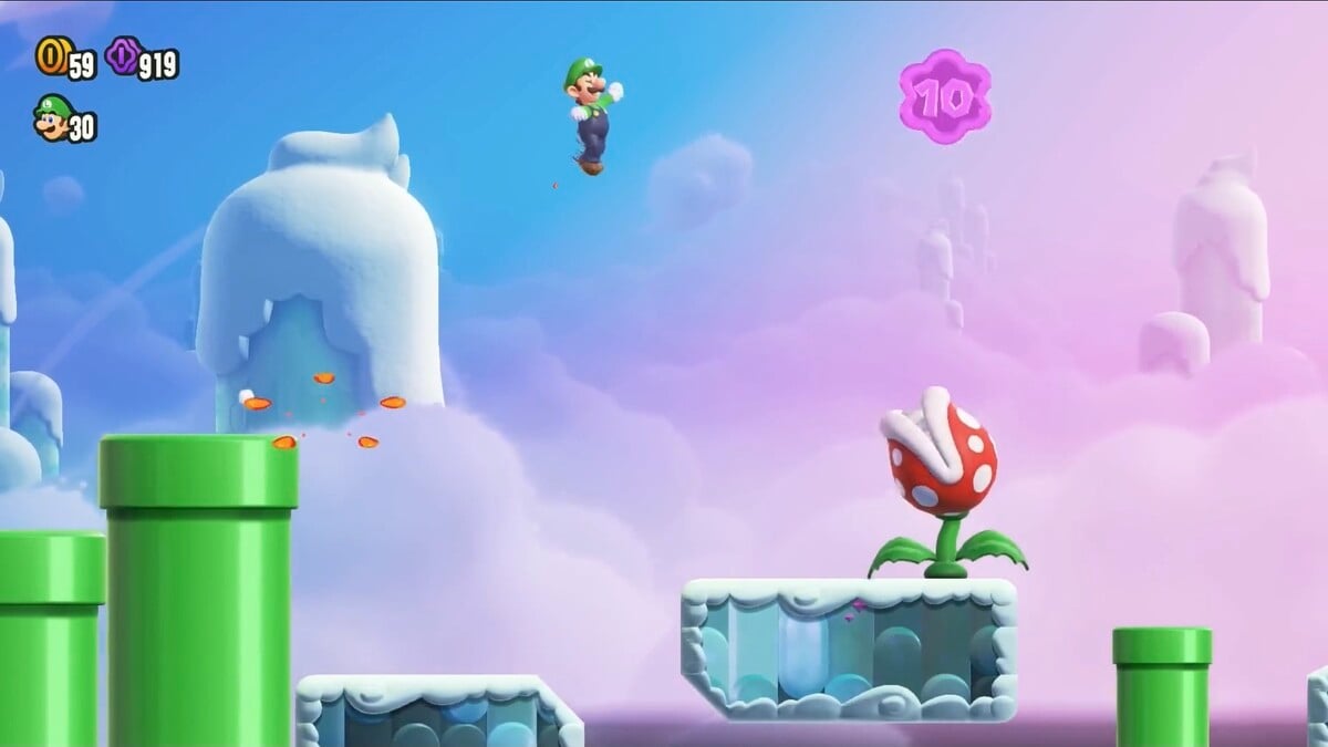 File:SMBW Badge Challenge Floating High Jump I third 10-flower coin.jpg ...