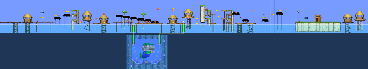 Huckit Beach Resort - Super Mario Wiki, the Mario encyclopedia