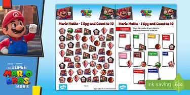 The Super Mario Bros. Movie: Mario Maths – I Spy and Count to 10 ...
