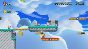 Arrow lift (New Super Mario Bros. series) - Super Mario Wiki, the Mario ...