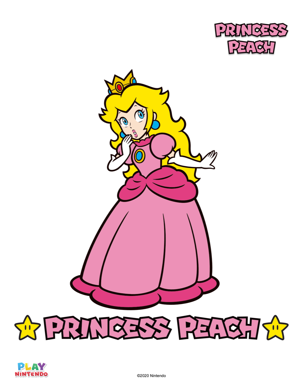 File:Paint by Number Princess Peach Activity.png - Super Mario Wiki ...
