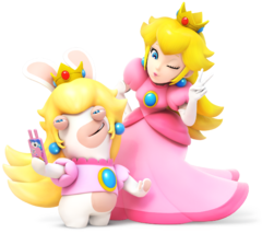 Rabbid Peach - Super Mario Wiki, the Mario encyclopedia