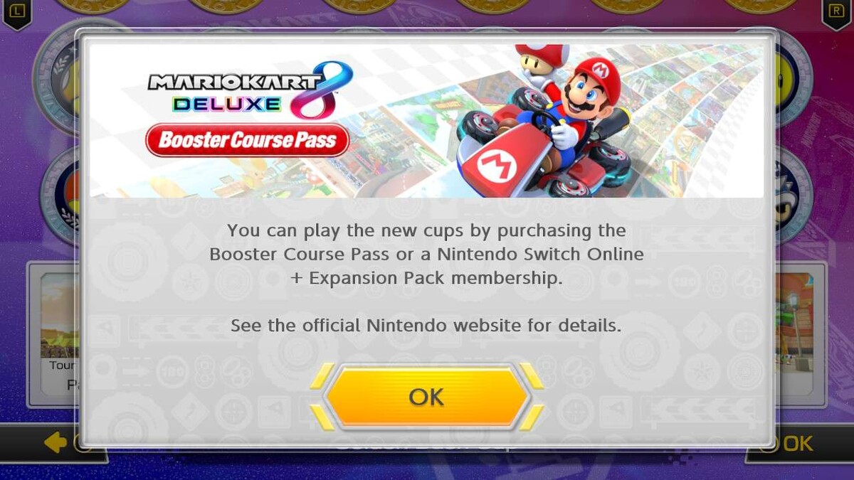 File:MK8D BCP no access message (DLC cups).jpg - Super Mario Wiki, the ...