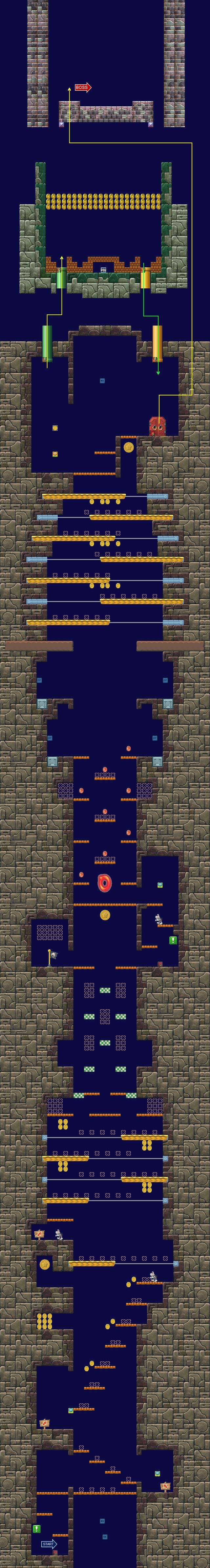 File:NSMBW World 6-T Map.jpg - Super Mario Wiki, the Mario encyclopedia