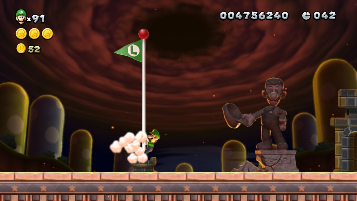 File:NSLU Magma Moat Luigi Sighting.jpg - Super Mario Wiki, the Mario ...