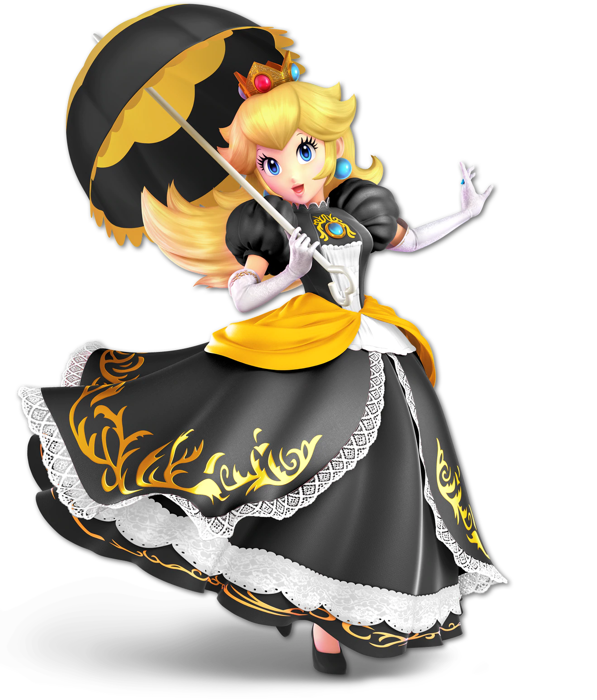 File:Peach Black SSBU.png - Super Mario Wiki, the Mario encyclopedia