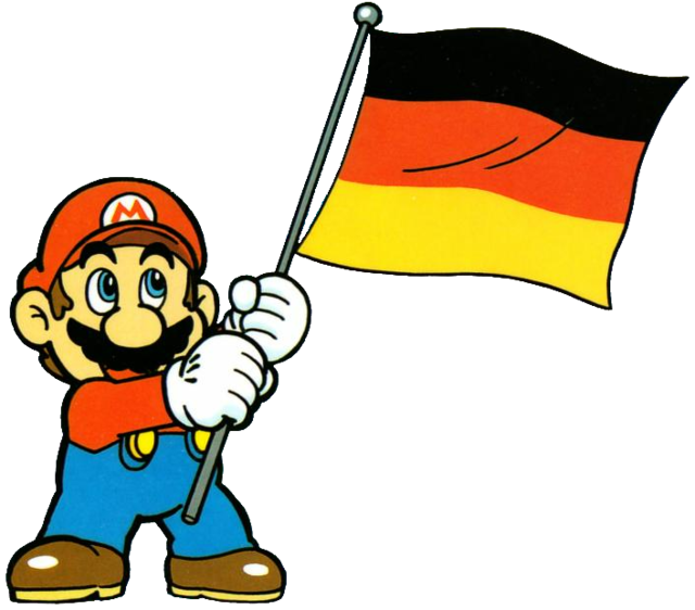 File:Club Nintendo Mario German Flag.png - Super Mario Wiki, the Mario ...