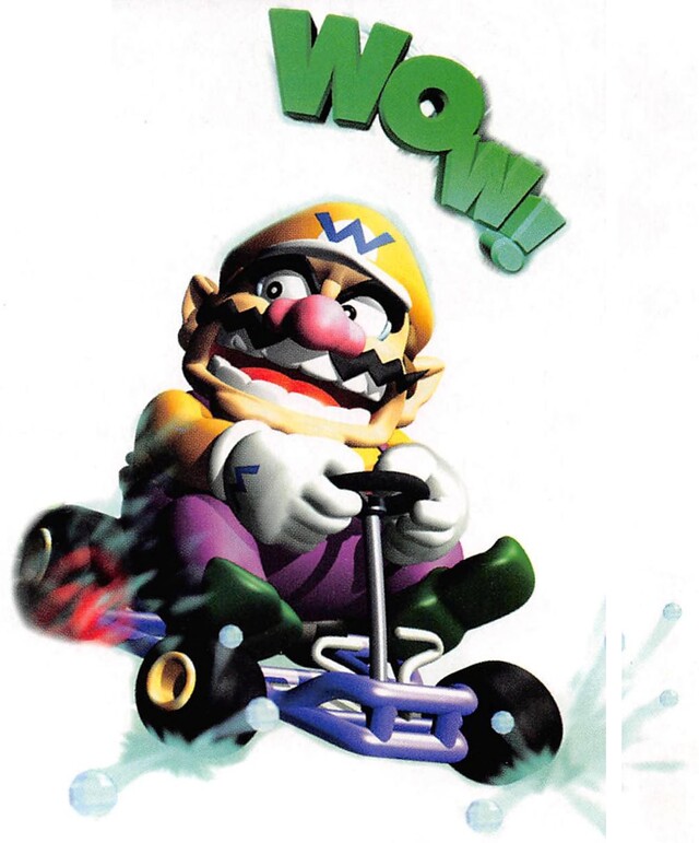 File:MK64 Wario Wow art.jpg - Super Mario Wiki, the Mario encyclopedia