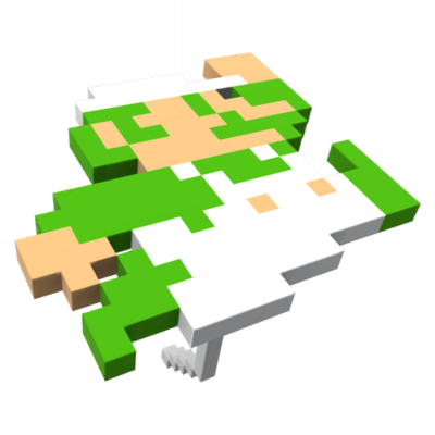 8-Bit Jumping Luigi - Super Mario Wiki, the Mario encyclopedia