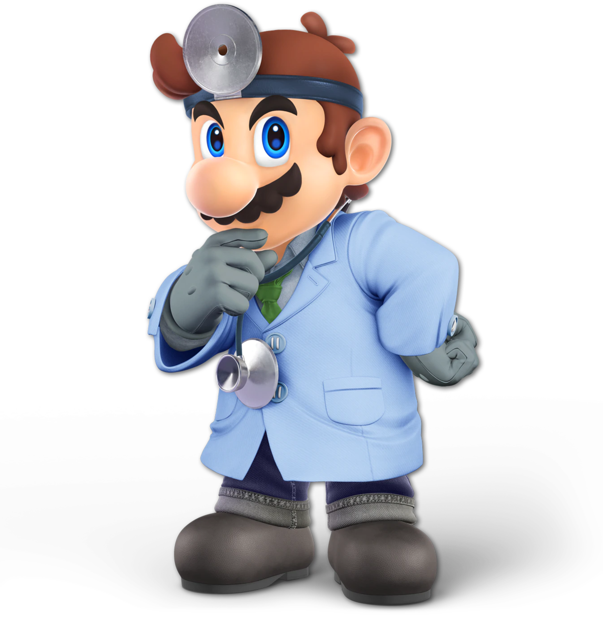 File:Dr. Mario Blue SSBU.png - Super Mario Wiki, the Mario encyclopedia