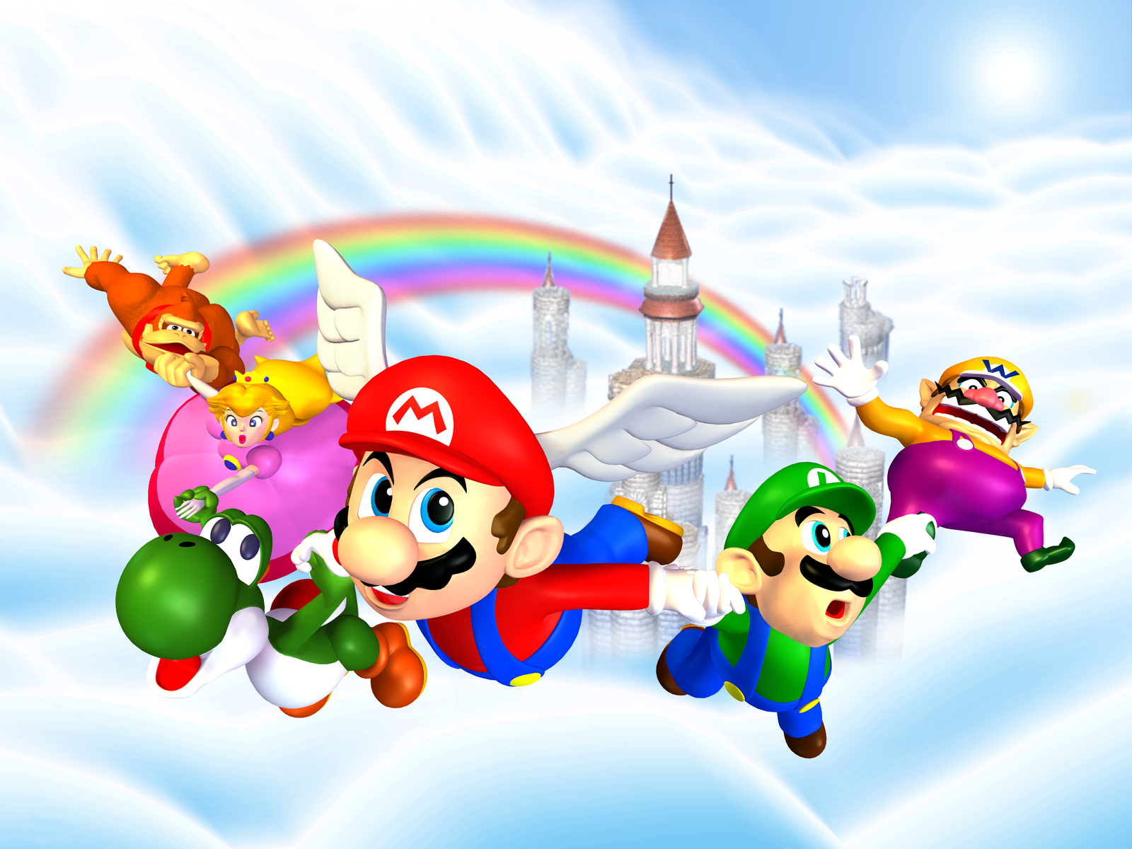 File:MP1 Mario's Rainbow Castle Artwork.png - Super Mario Wiki, the ...