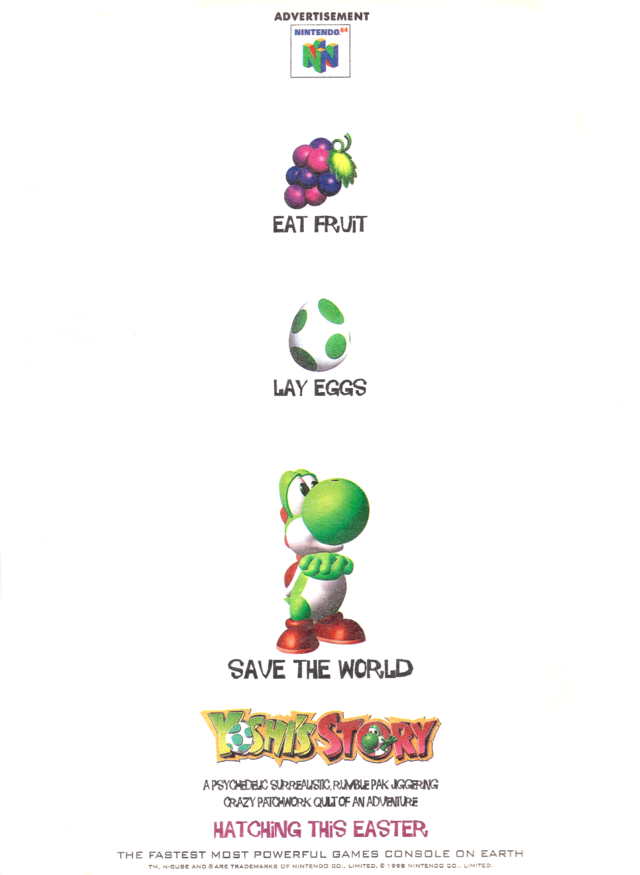 File:Yoshi's Story Hatching This Easter.png - Super Mario Wiki, the ...